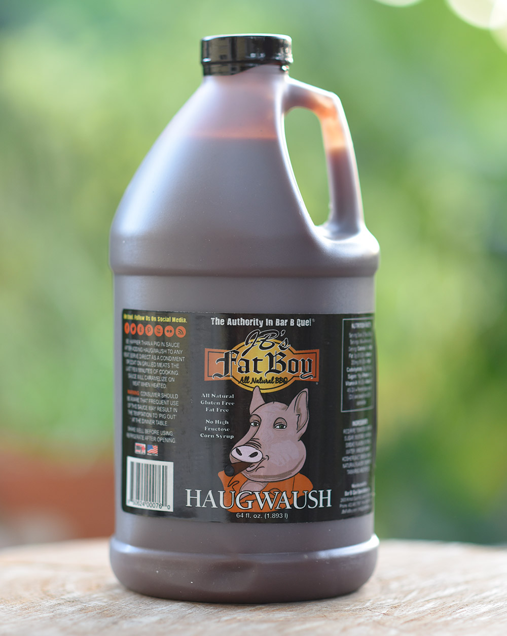 Haugwaush BBQ Sauce 64 Oz Fat Boy Game Seasonings